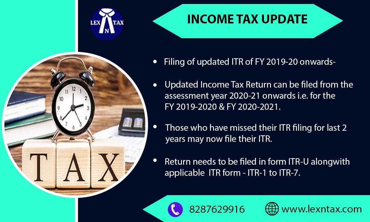 Income Tax update 2022 - Lexntax - Medium