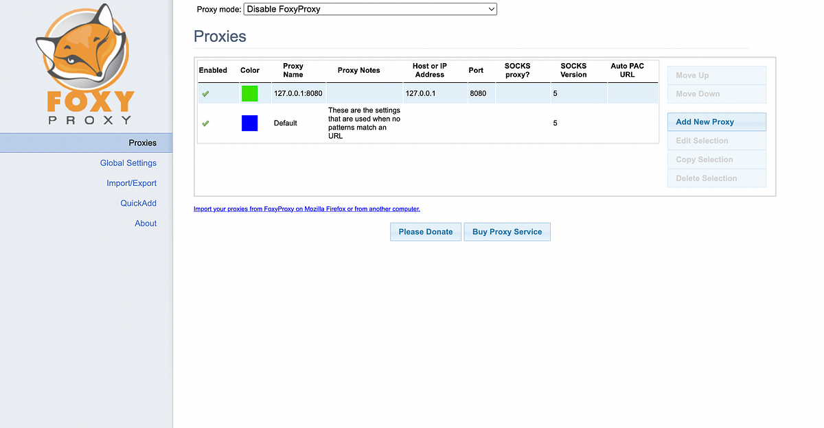 Setting up FoxyProxy with Burp Suite for Chrome | by Tosh Velaga | Medium