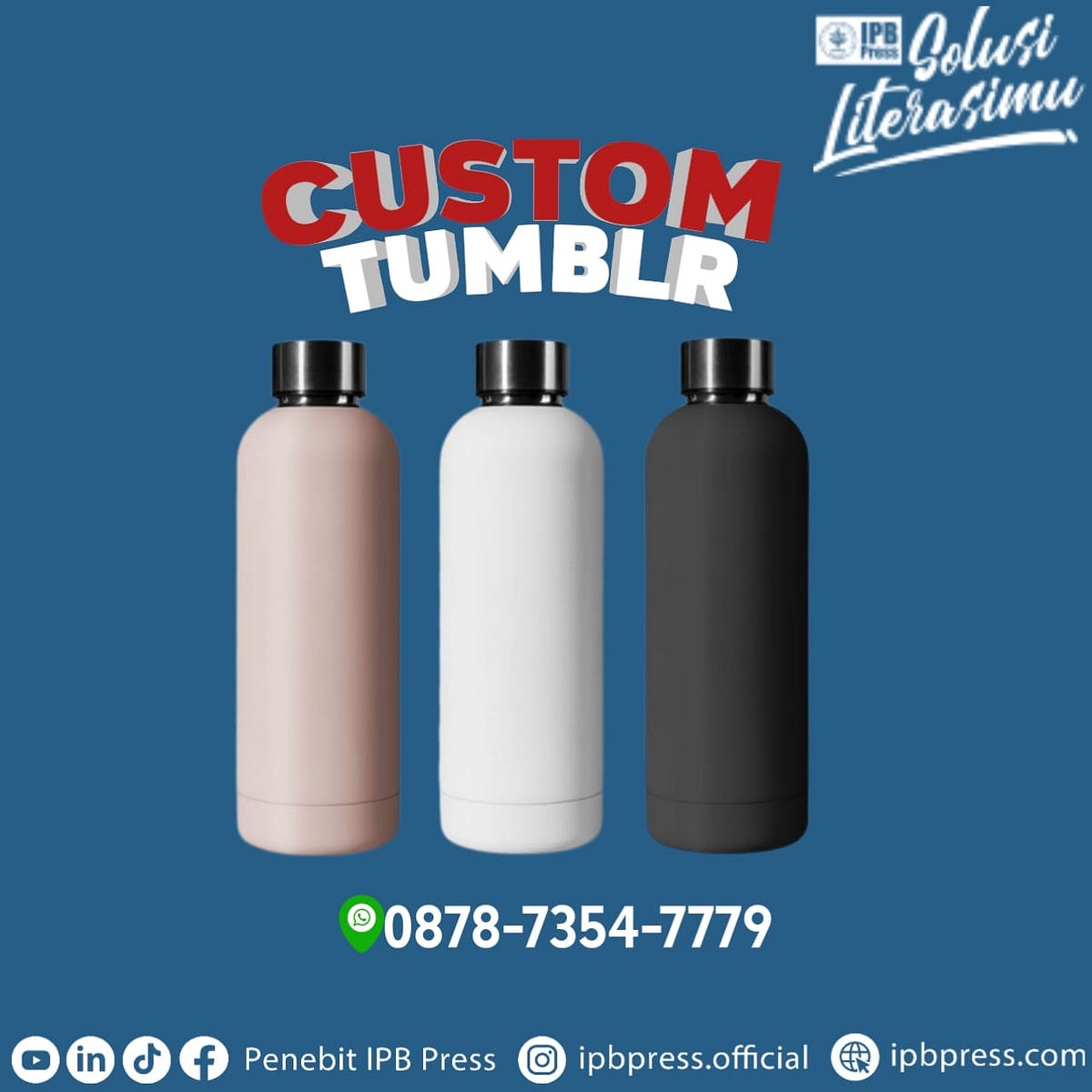 JANGAN RAGU! Custom Logo Di Tumbler, Nomor WA: 0878–7354–7779 ...