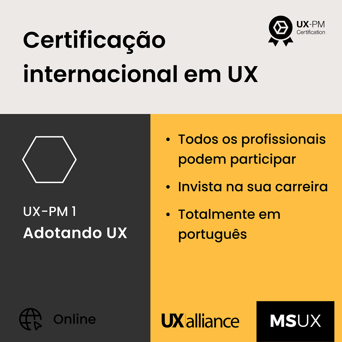 UX-PM 1 é para todos os profissionais - UX-PM Brasil