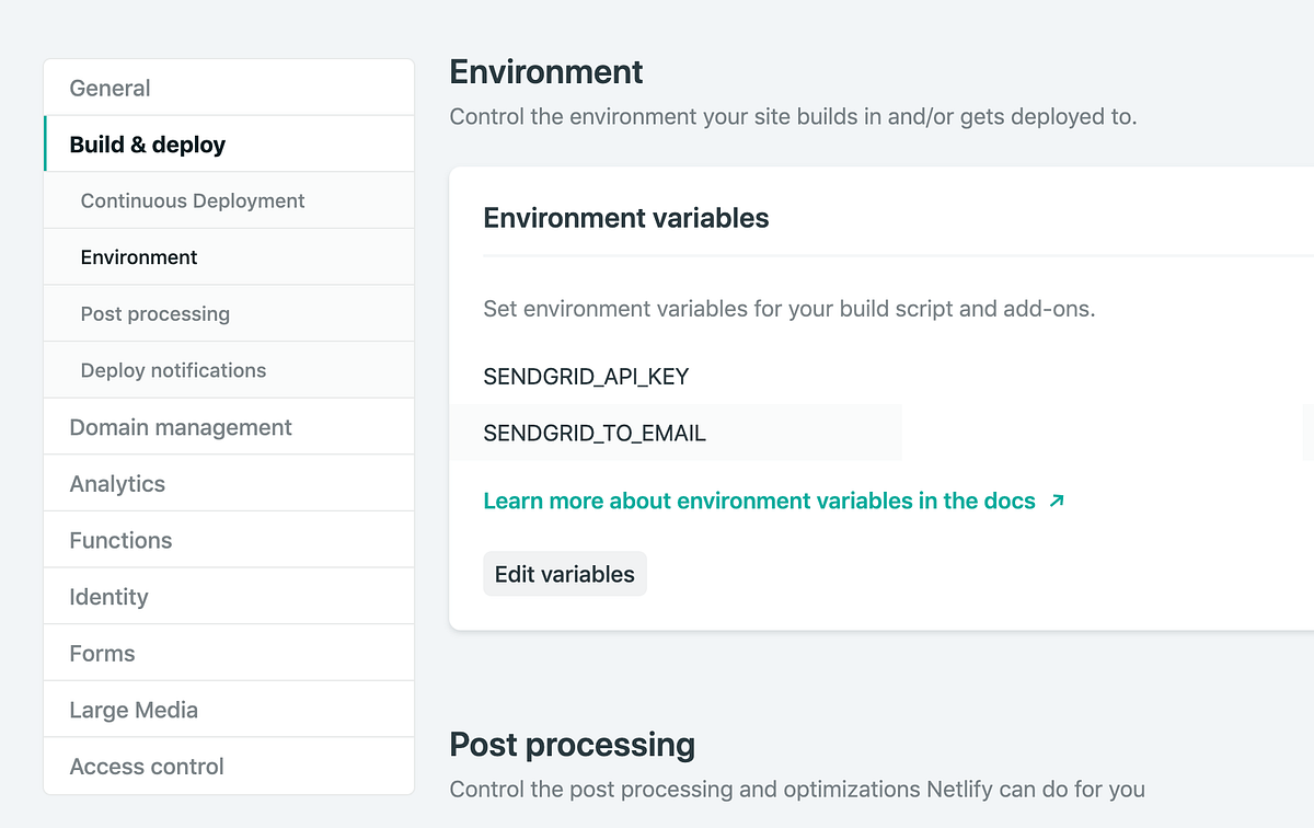 Using Netlify lambda functions to send emails from a GatsbyJS site | by Charlotte Bone ...