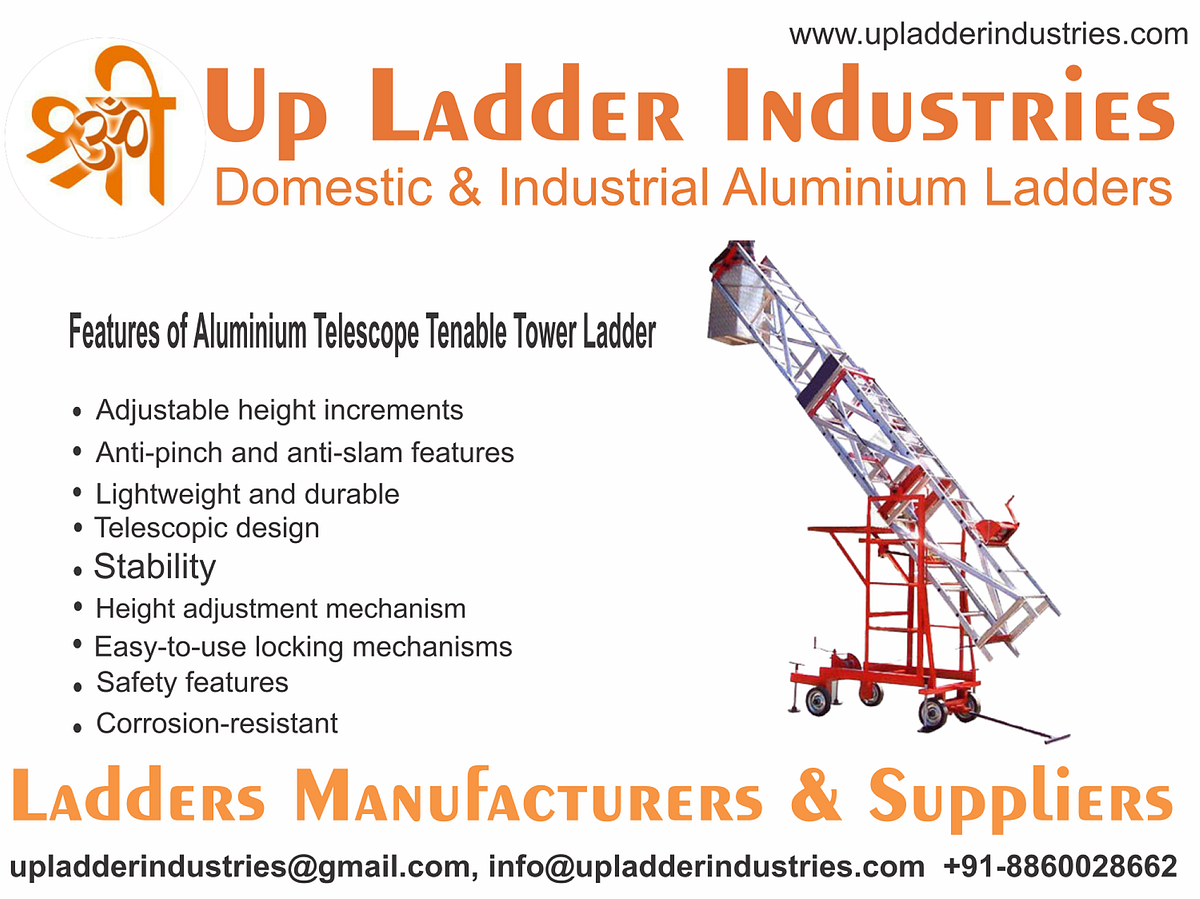 Aluminium Telescope Tenable Tower Ladder in uttar pradesh | by Up ...