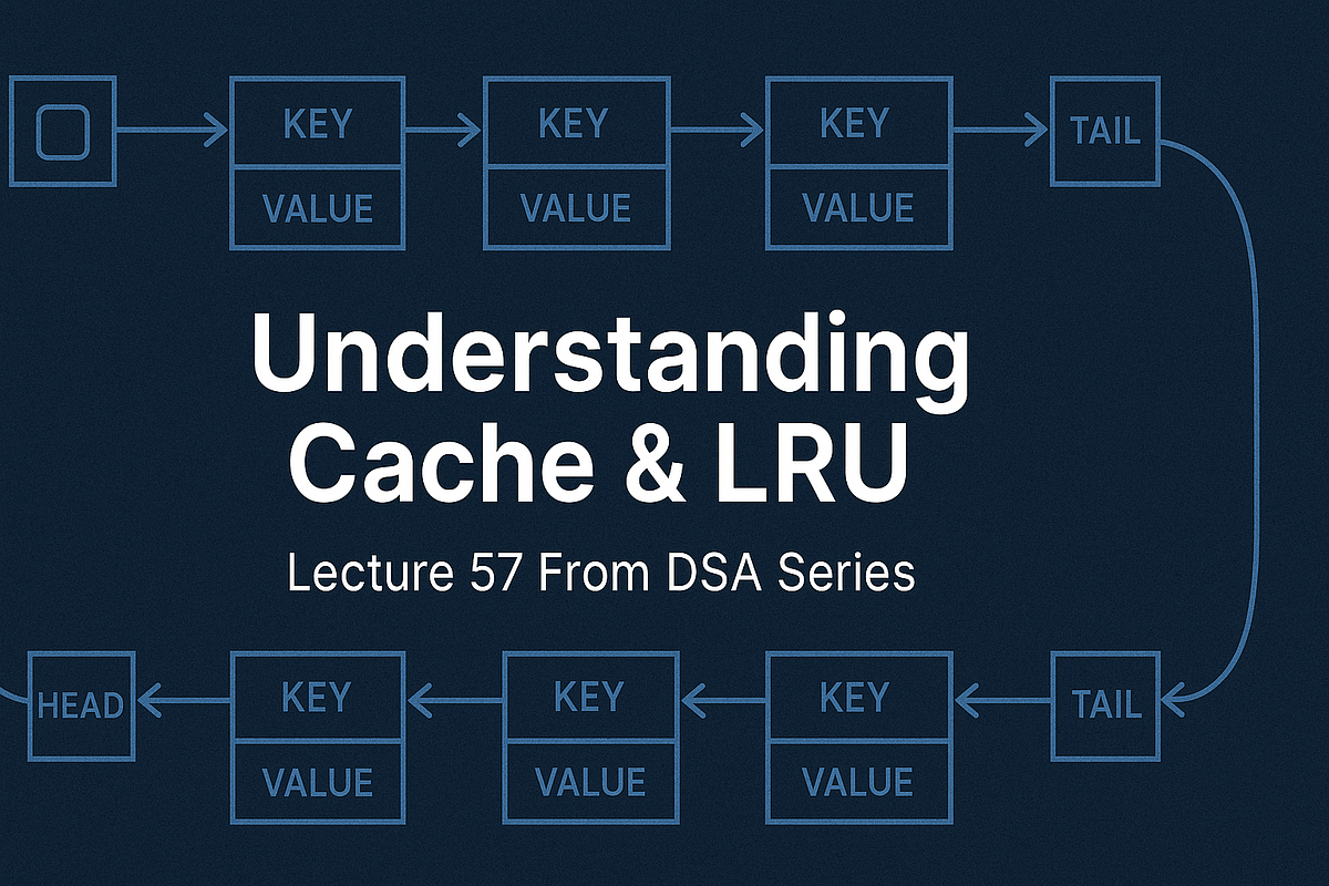 DSA Lecture 57 : Introduction to Caching & LRU Concept | by YogiCode | Coding Nexus | Medium
