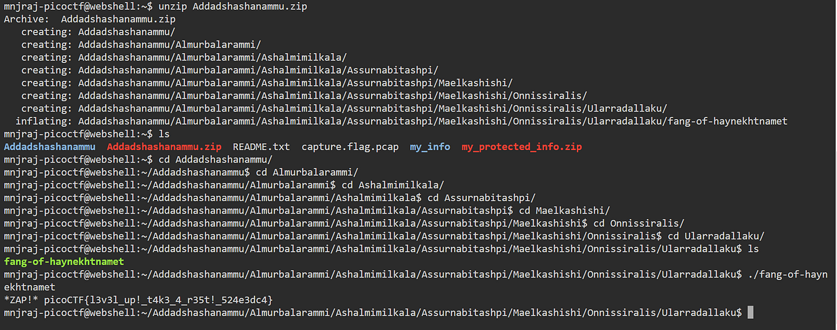 PicoCTF WriteUp General Skills 1. Obedient Cat: | by Manjara Raj | Medium