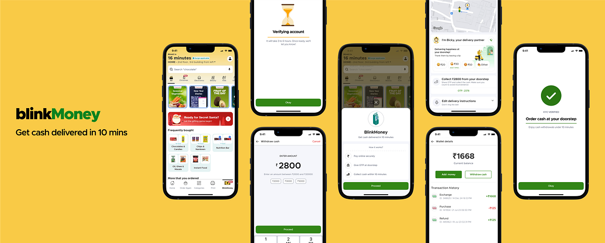 Get cash delivered at home using Blinkit — a product design case study ...