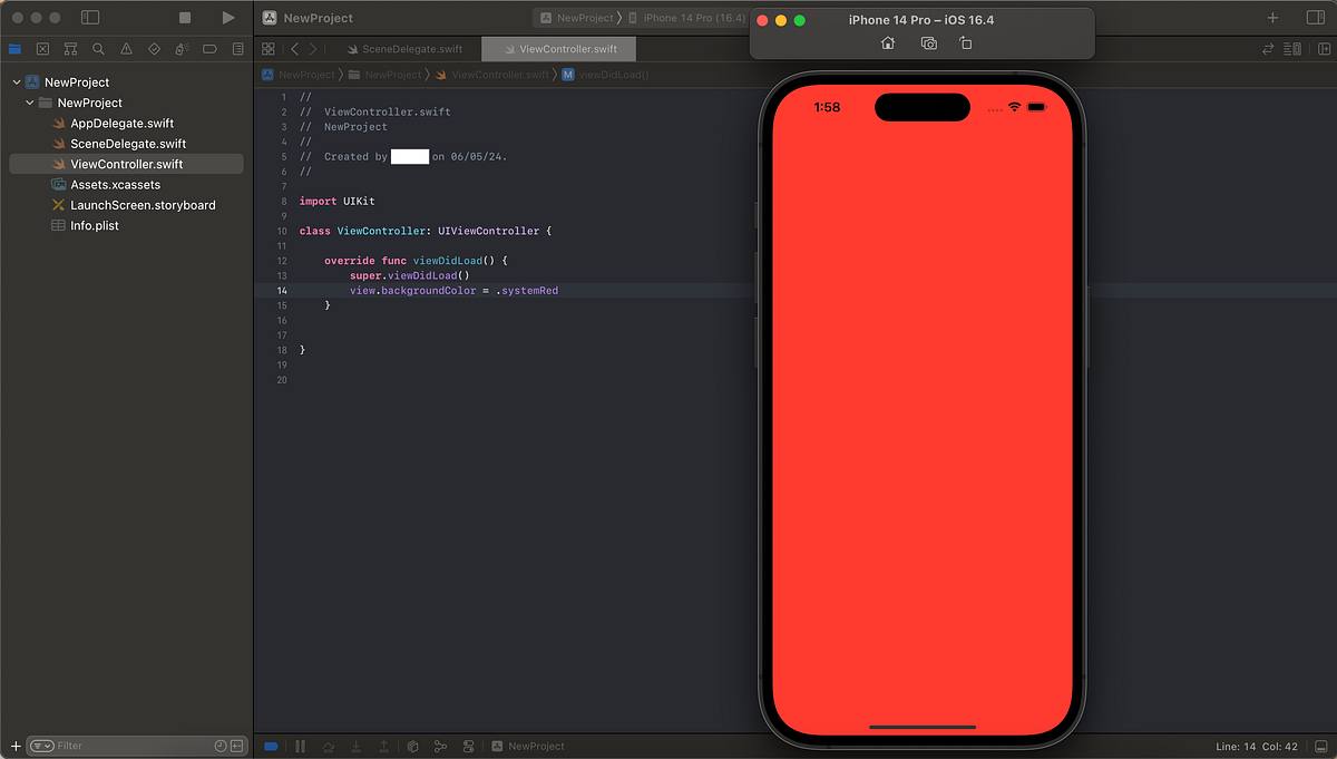 Starting a New Project Without Storyboards in Xcode 14.3.1 | by Intan | Medium