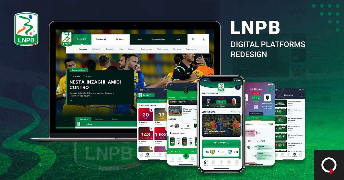 Lega B: new design and engagement platform for the official app and ...