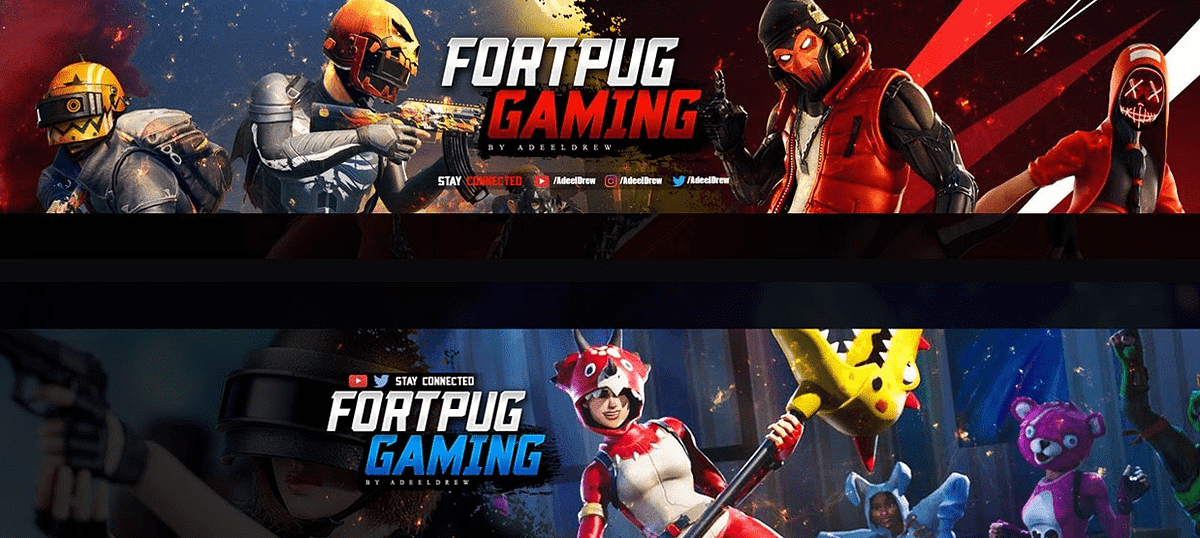 YouTube Banner Art For Gamers by AdeelDrew - AdeelDrew - Medium