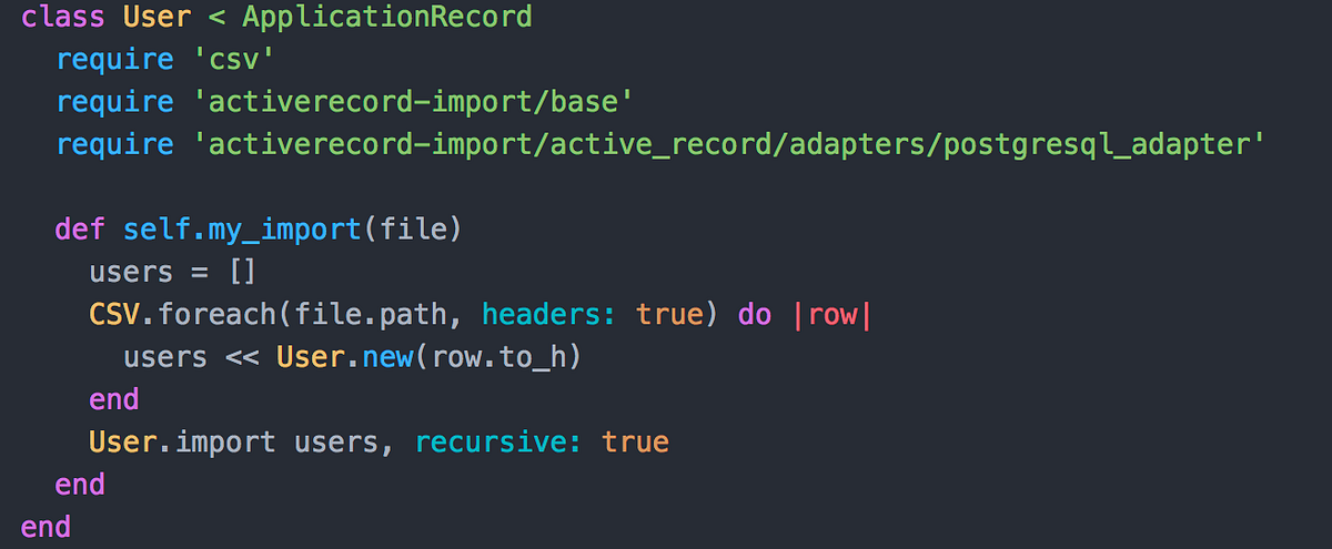 Uploading massive CSV’s into Rails using Active Record Import | by Aman Ahluwalia | Medium