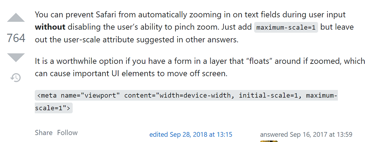 如何解決在手機瀏覽網站時點擊input後，網頁會自動放大的問題 - Eluspac - Medium