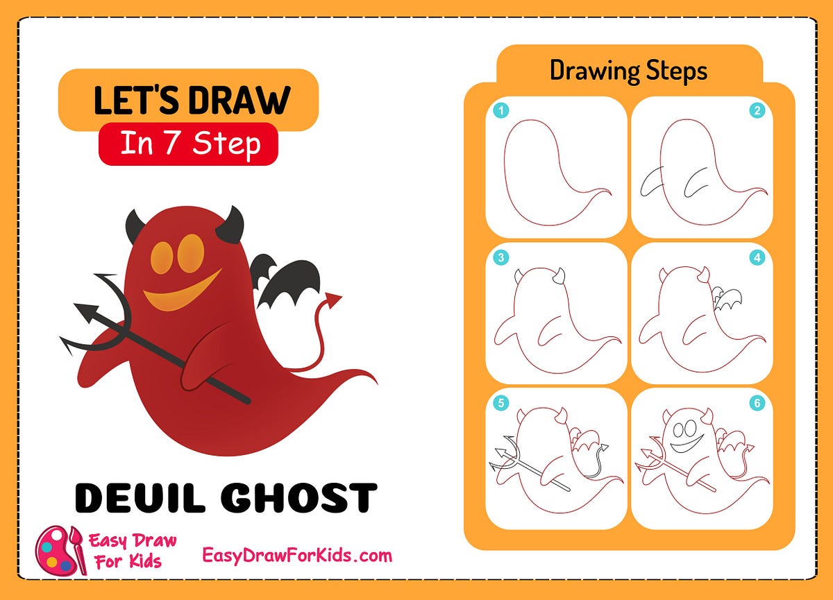 How To Draw A Devil Ghost. Do you want to learn how to draw a… | by Han ...