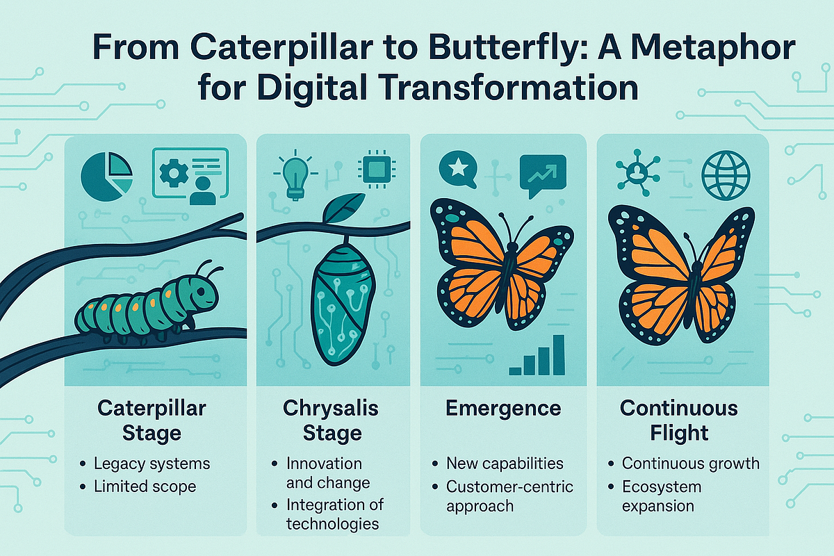 Digital Transformation Journey from Caterpillar to Butterfly | by ...