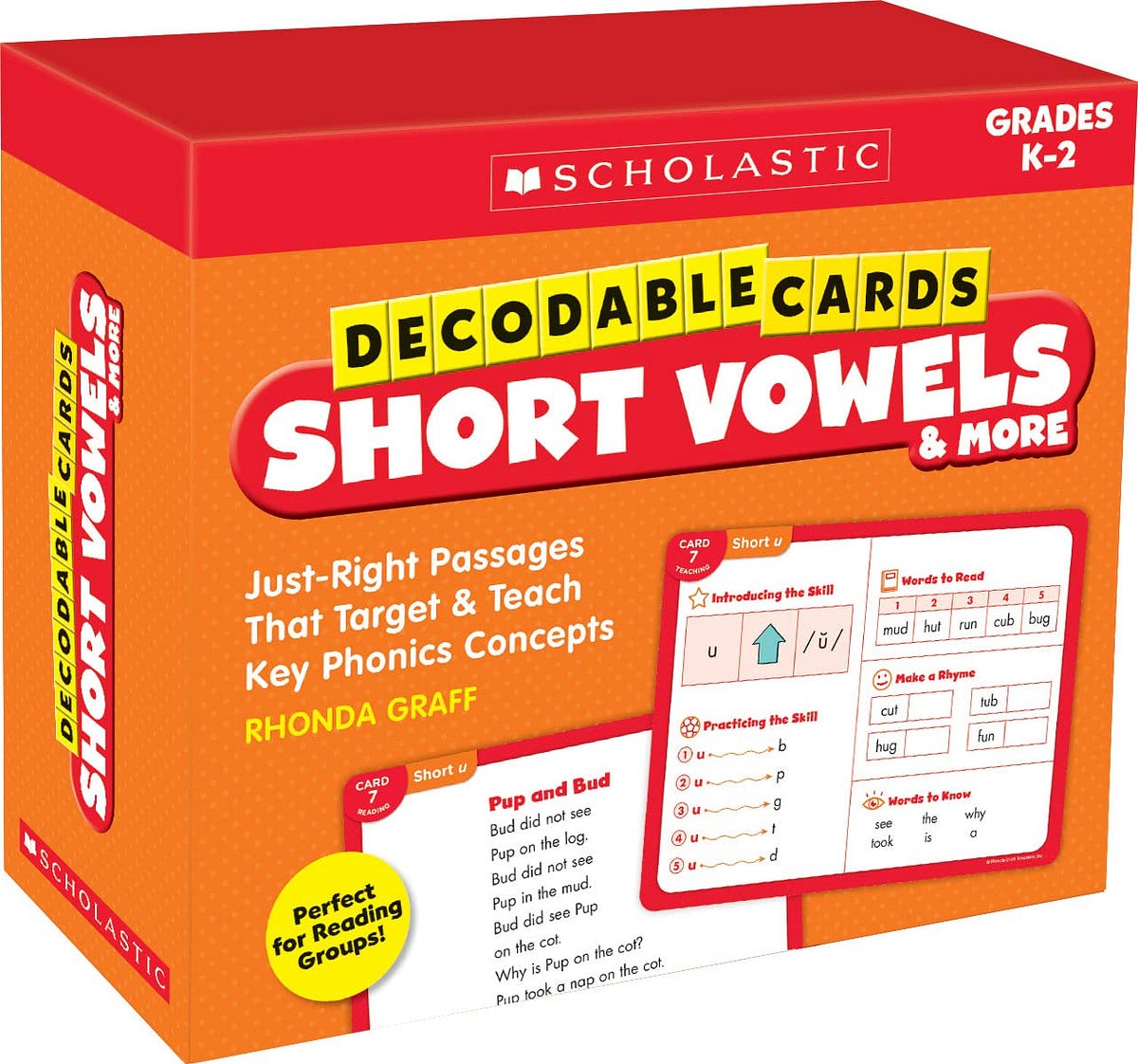 [DOWNLOAD][BEST]} Decodable Cards: Short Vowels & More: Just-Right ...