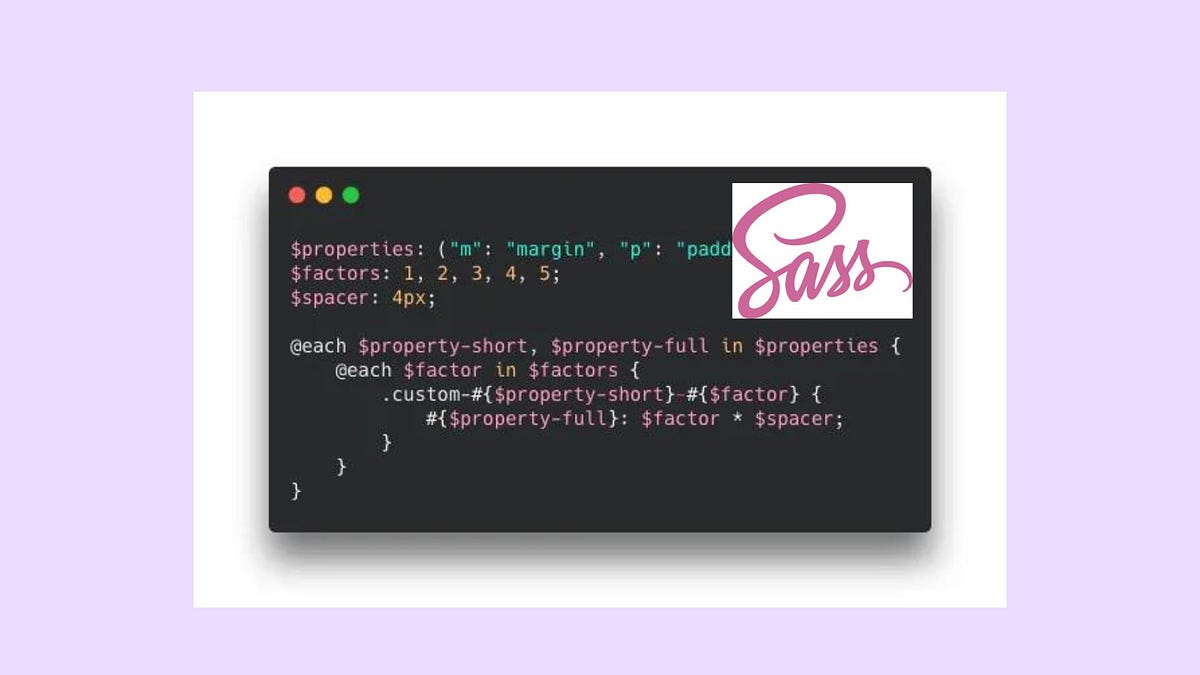 Become a SCSS Pro by Generating CSS Spacer Classes | by kathimalati | Frontend Weekly | Medium