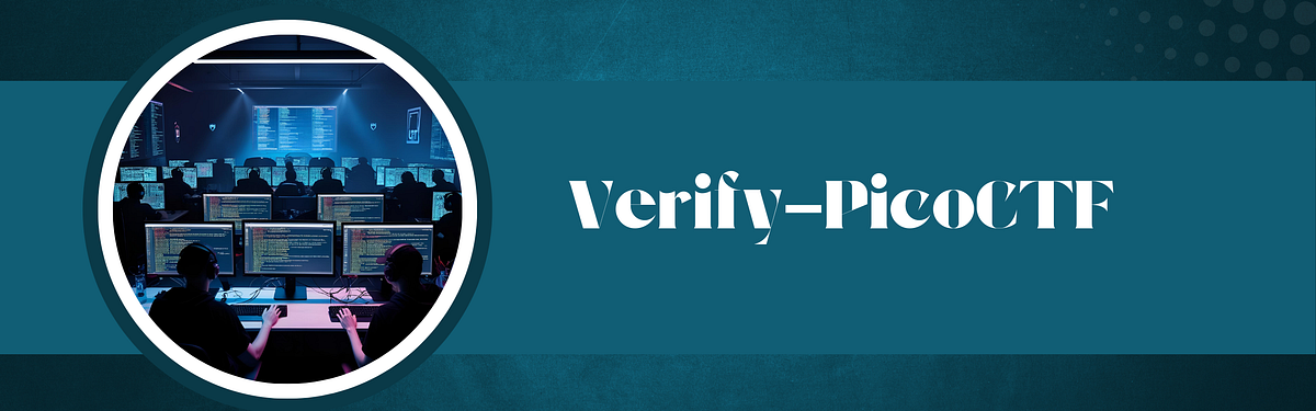 Verify-PicoCTF — — — —. Description: | by Amartya Das | Medium