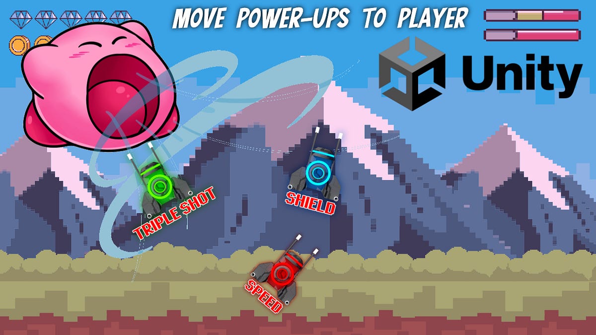 Move Power-Ups to Player in Unity - Matt Bennett - Medium