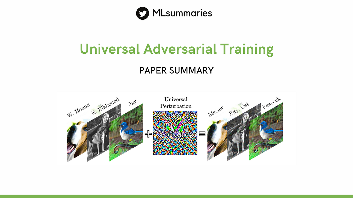 Universal Adversarial Training — Paper Summary | by Gowthami Somepalli | ML Summaries | Medium