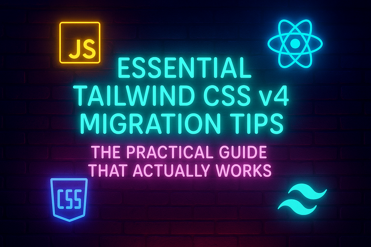 Essential Tailwind CSS v4 Migration Tips: The Practical Guide That Actually Works | by ...