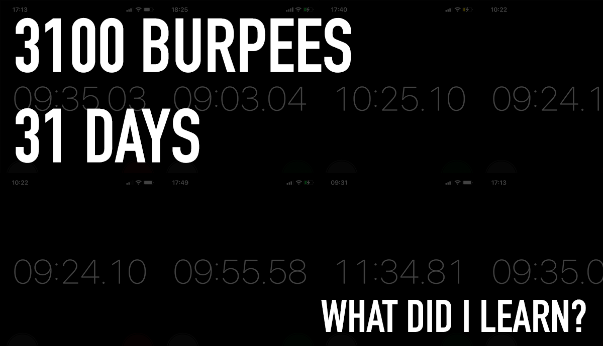 3100 Burpees 31 Days. I hate burpees. Like I really hate… | by David ...