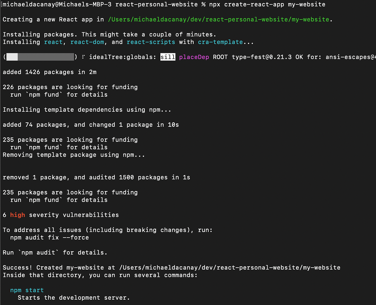 Creating A Website With React And Tailwind Css By Michael Dacanay Medium