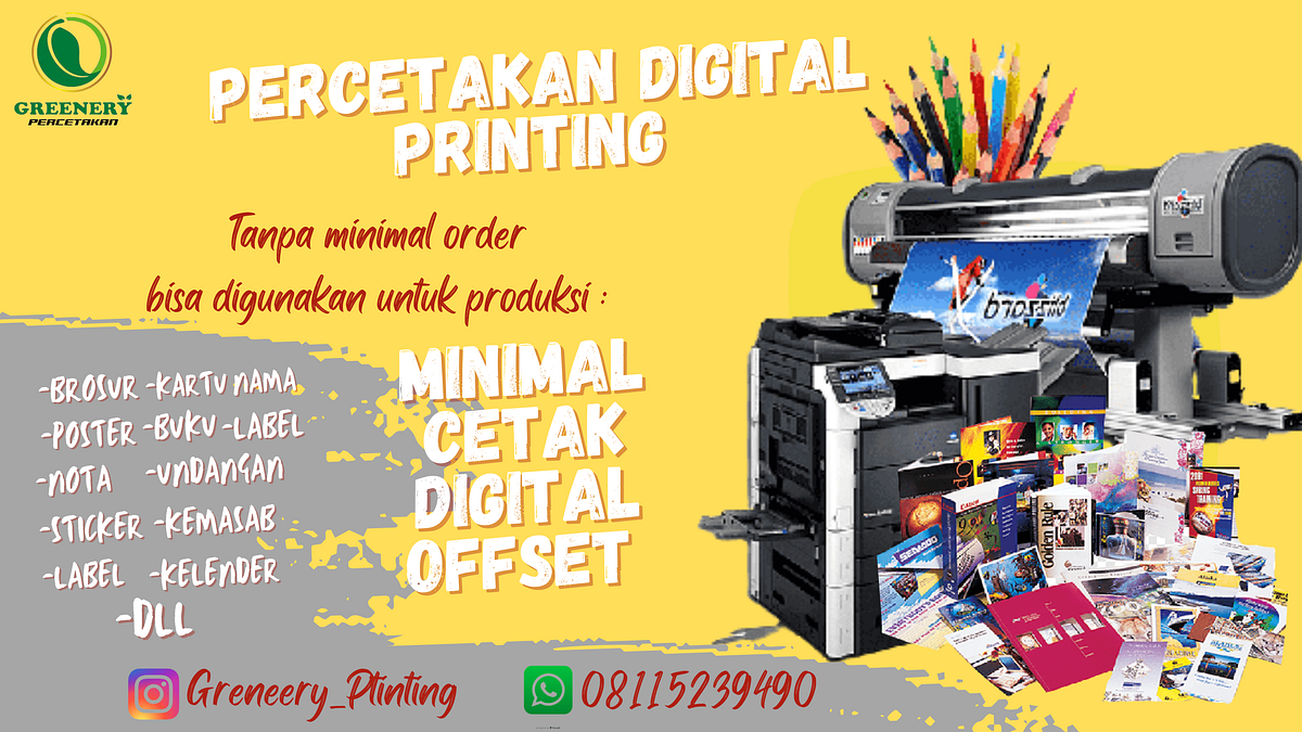 Greenery Percetakan Digital Printing Terlengkap Kalimantan Tengah - Ikhsangreenery - Medium