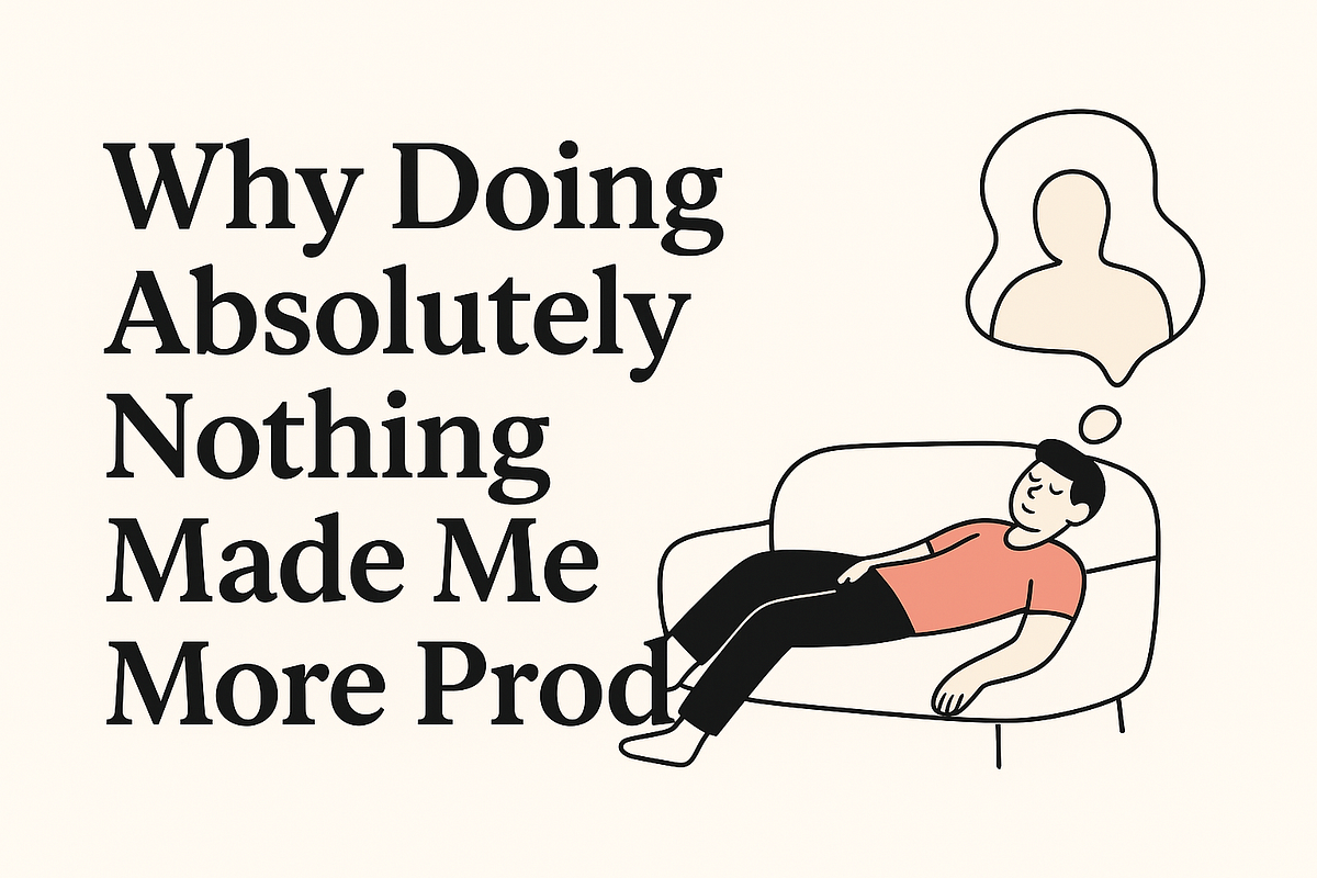 Doing Nothing Made Me Twice as Productive — Here’s Why | by Ans Rehman ...