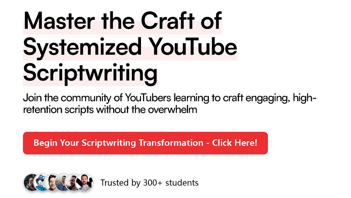 Elevate Your YouTube Content: Learn the Art of Systemized Scriptwriting from a Pro | by Janie ...