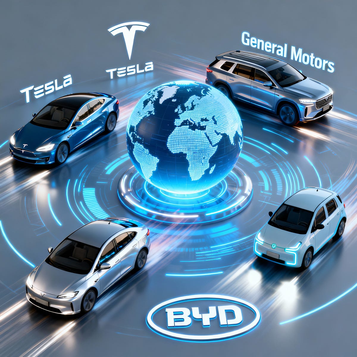 Tesla vs General Motors vs BYD: A Global Electric Vehicle Competition ...