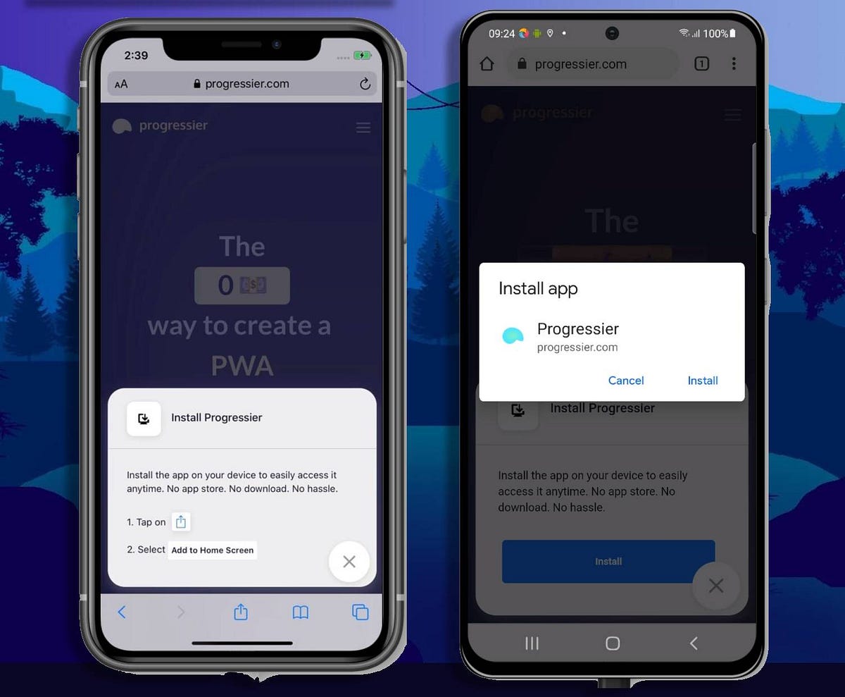 Create a browser-agnostic PWA install button