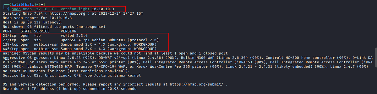 HTB_LAME_PoC. Lame is a beginner level machine… | by SubhashPathak | Dec, 2023 | Medium