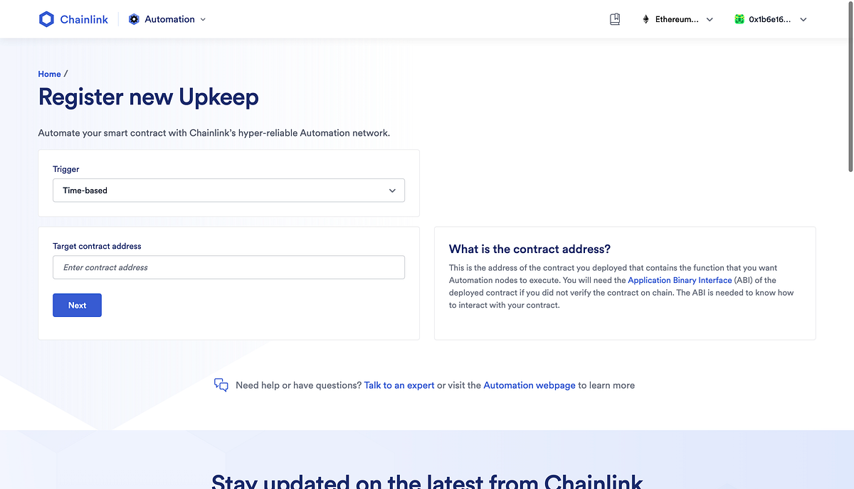 Smart Contract Triggering with Chainlink Automation | by Joe | Web3 ...