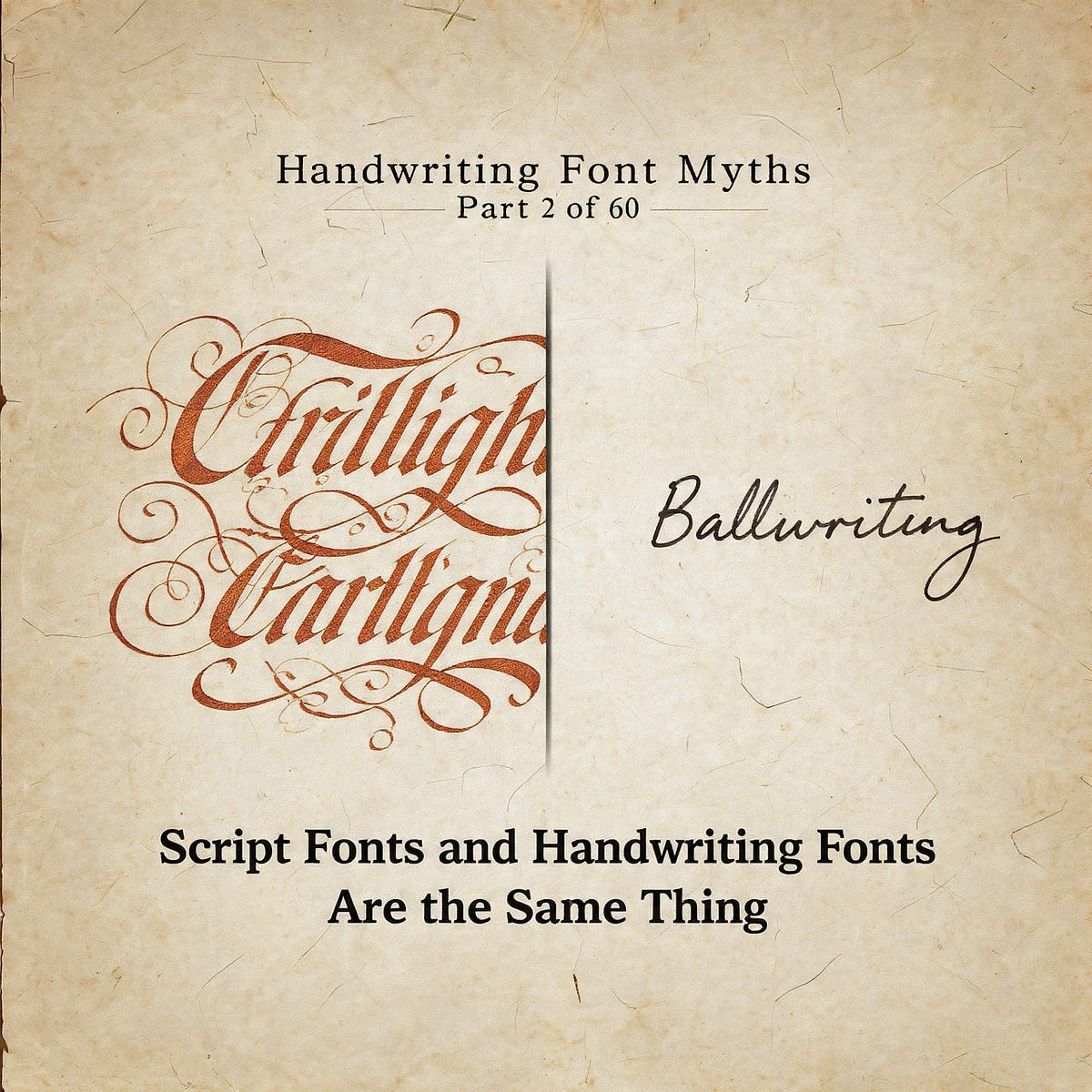 Part 2 : Script Fonts and Handwriting Fonts Are the Same Thing | by ...