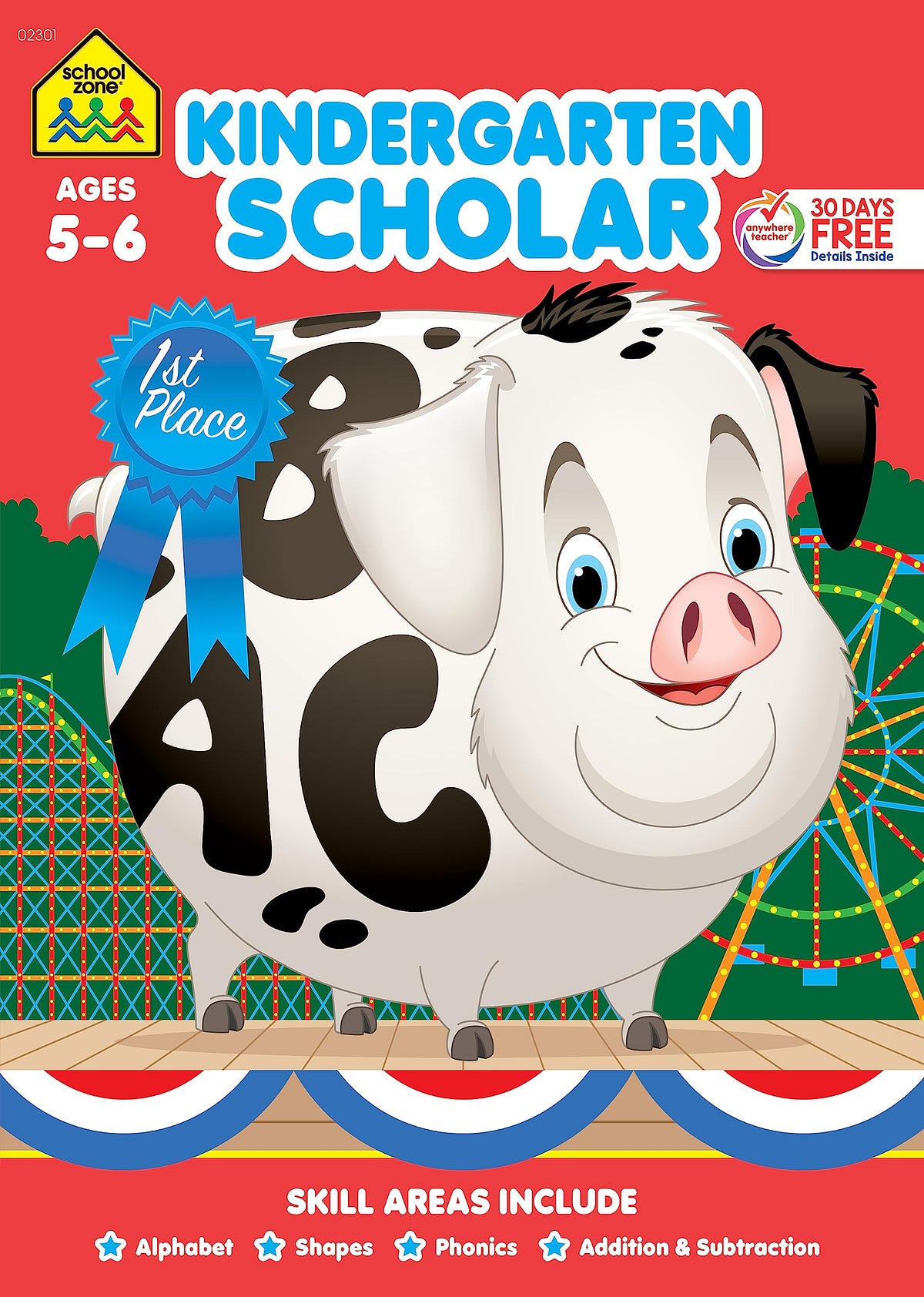 [EBOOK][BEST]} School Zone — Kindergarten Scholar Workbook — 64 Pages ...