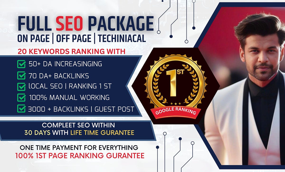 Fast-Track SEO Ranking Service in 1 Month Full SEO Package By FIVERR ...