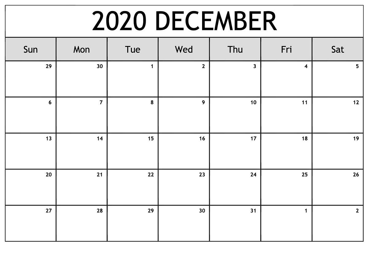 December 2020 Calendar With Holidays UK USA Canada | by ...