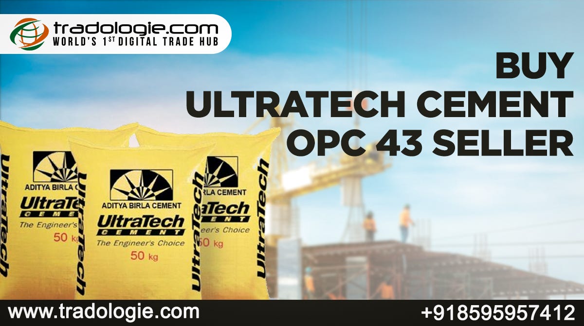Ultratech cement opc 43 seller - Khushal Tradologie - Medium