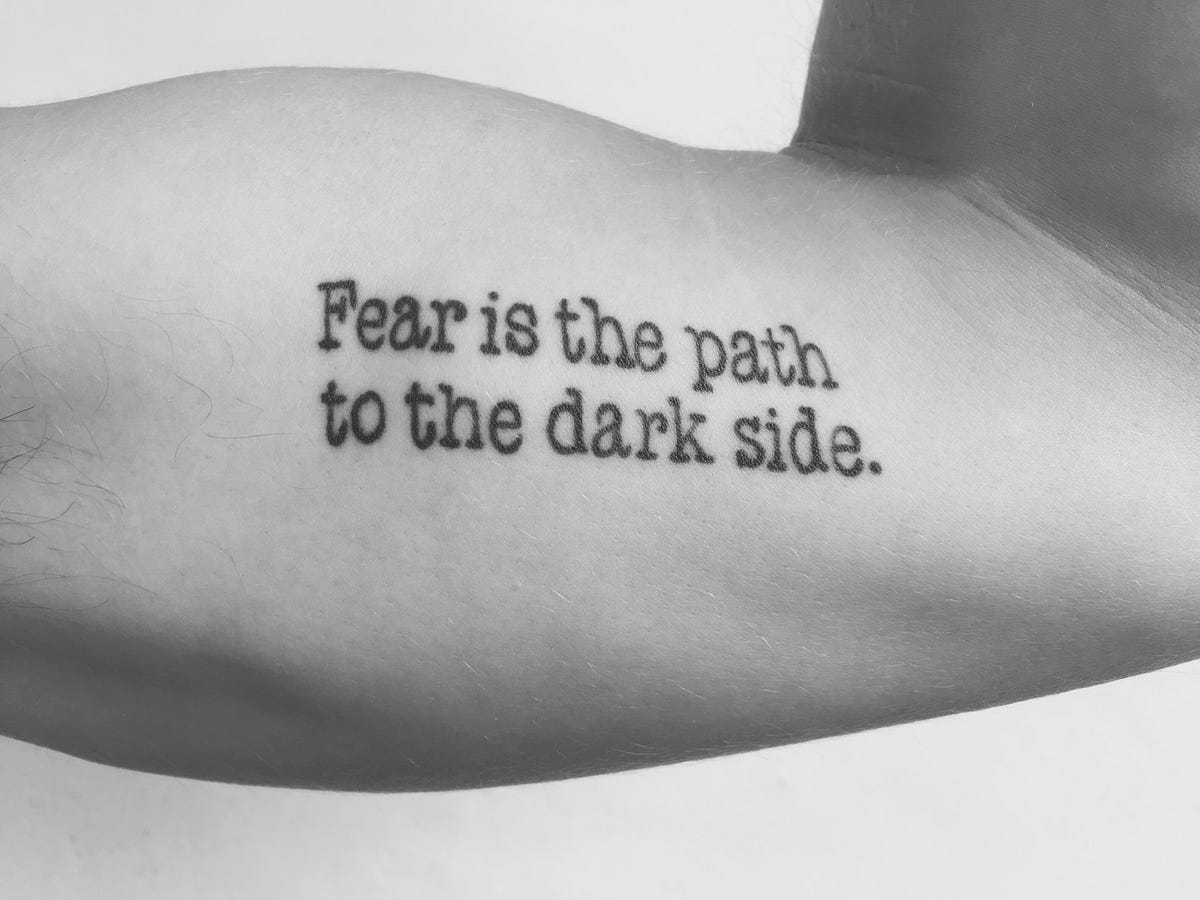 Fear is the Path to the Dark Side | by Shawn Laidlaw | Medium