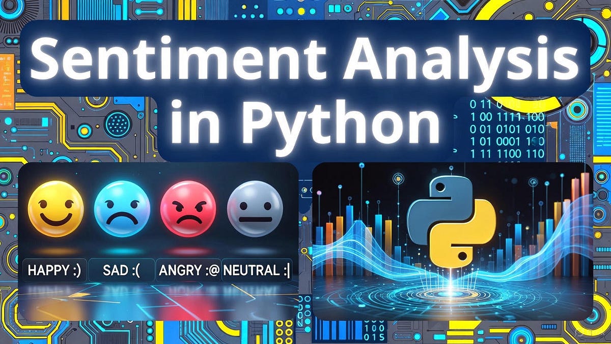 Sentiment Analysis5 Simple Sentiment Analysis Projects in Python | by Shantun Parmar | Nov, 2025 ...