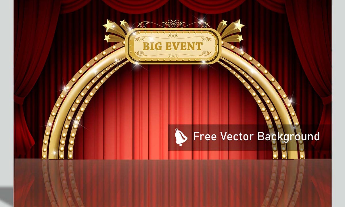 Free Vector Event Background - Black Bell - Medium