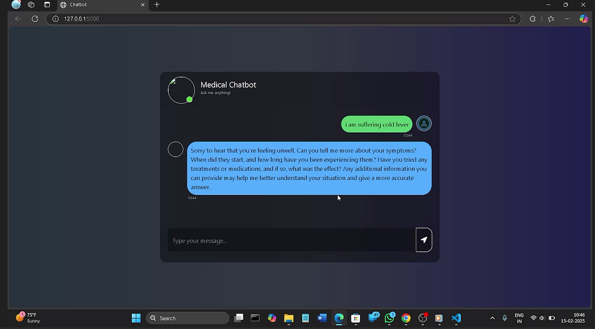 How I Built a Medical Healthcare Chatbot using Llama-2–7b | by Ujwal JV | Medium