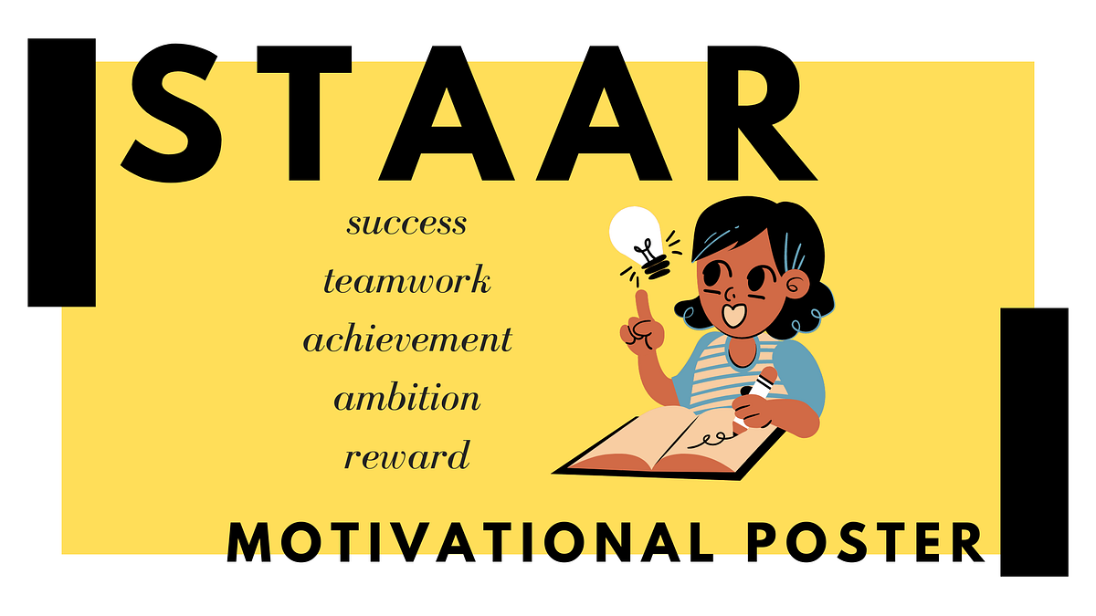Staar Motivational Poster Unlock Success With Our Staar… By CrÉer
