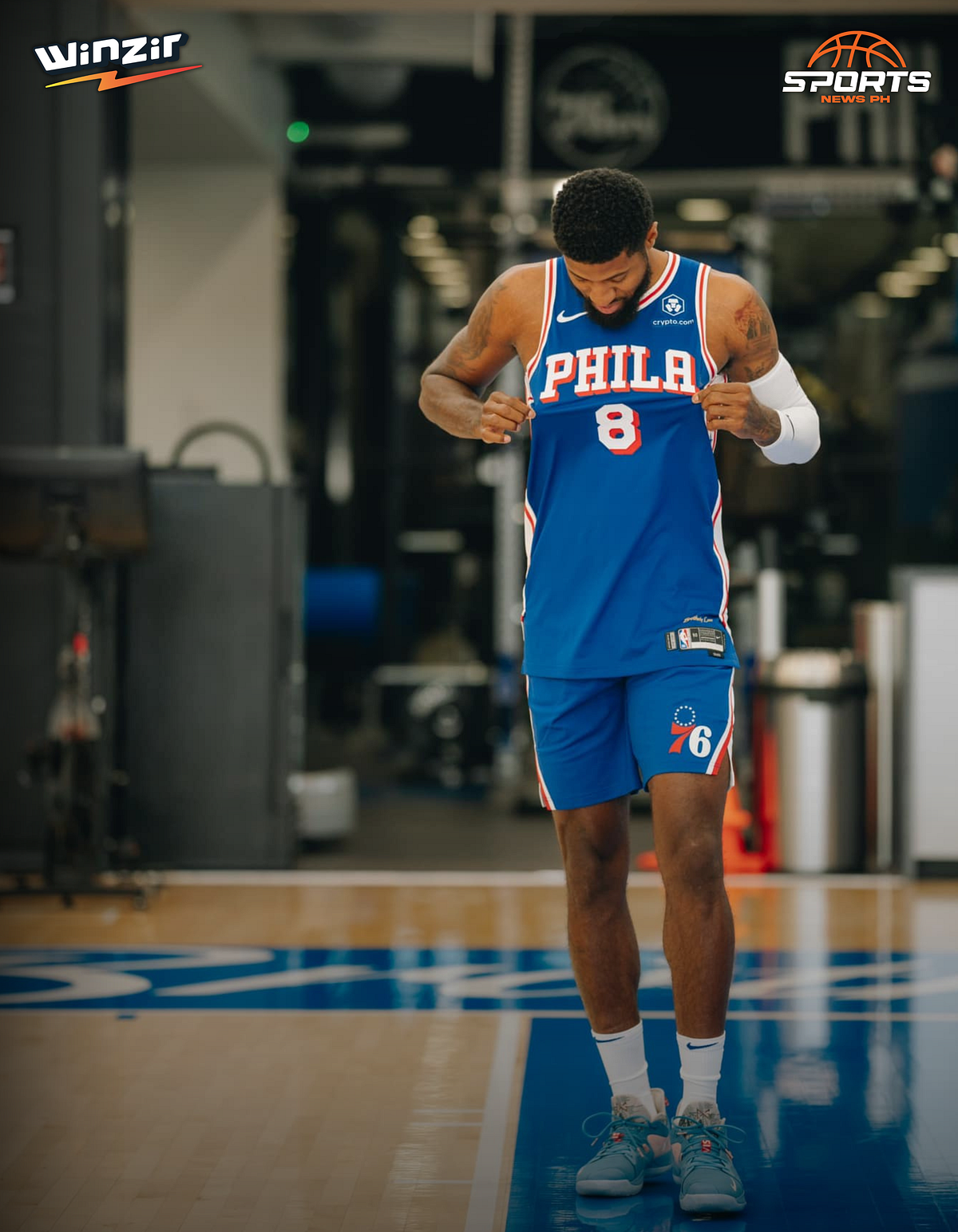 Paul George Honors Kobe Bryant by Wearing Number 8 for the Philadelphia ...