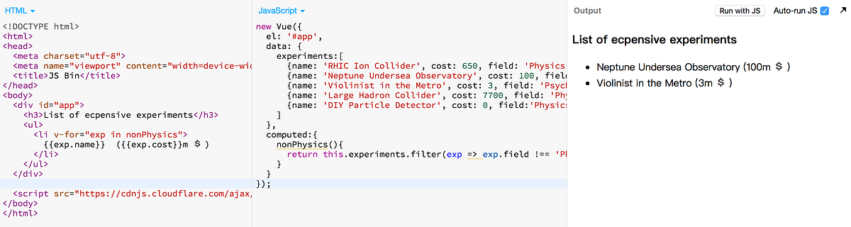 VueJs功能篇-運算【Computed】（二）. 自動過濾 | by ChingFeng | Object實戰 | Medium