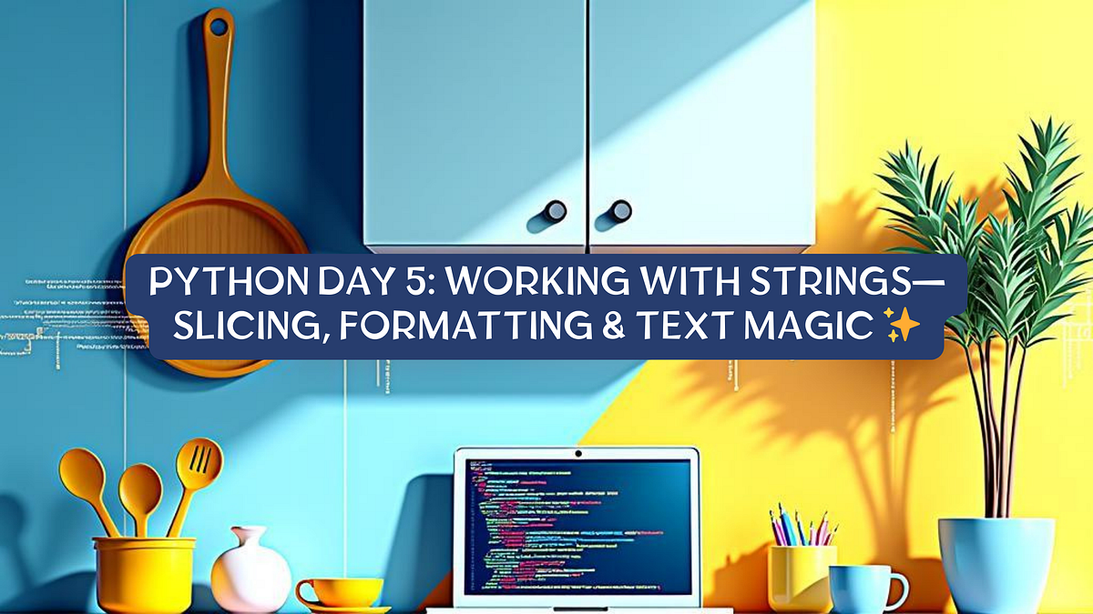 Python Day 5: Working with Strings — Slicing, Formatting & Text Magic | by Rajkumar Kumawat ...