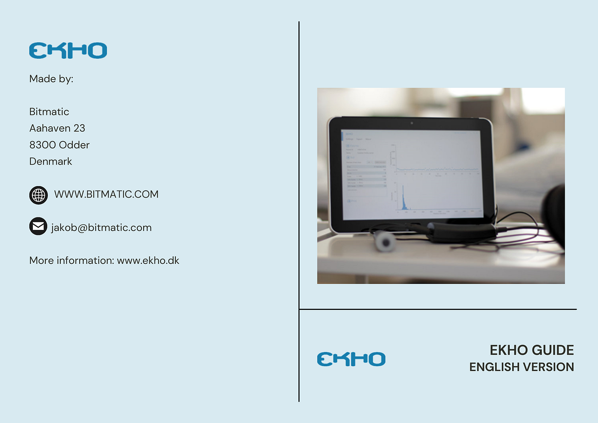 Showcase: EKHO User guide and software | by Stinelykkeolsen | Medium