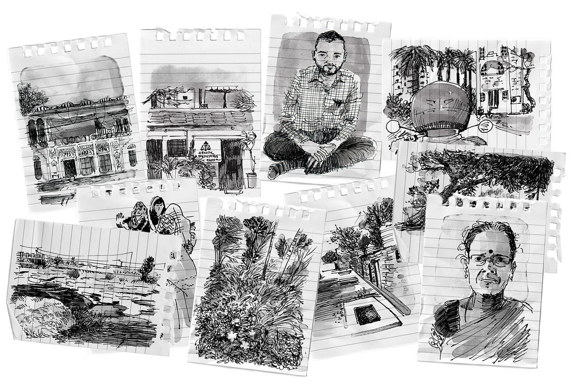 Drawing Shamnad Basheer, a life larger than the canvas | by FactorDaily ...
