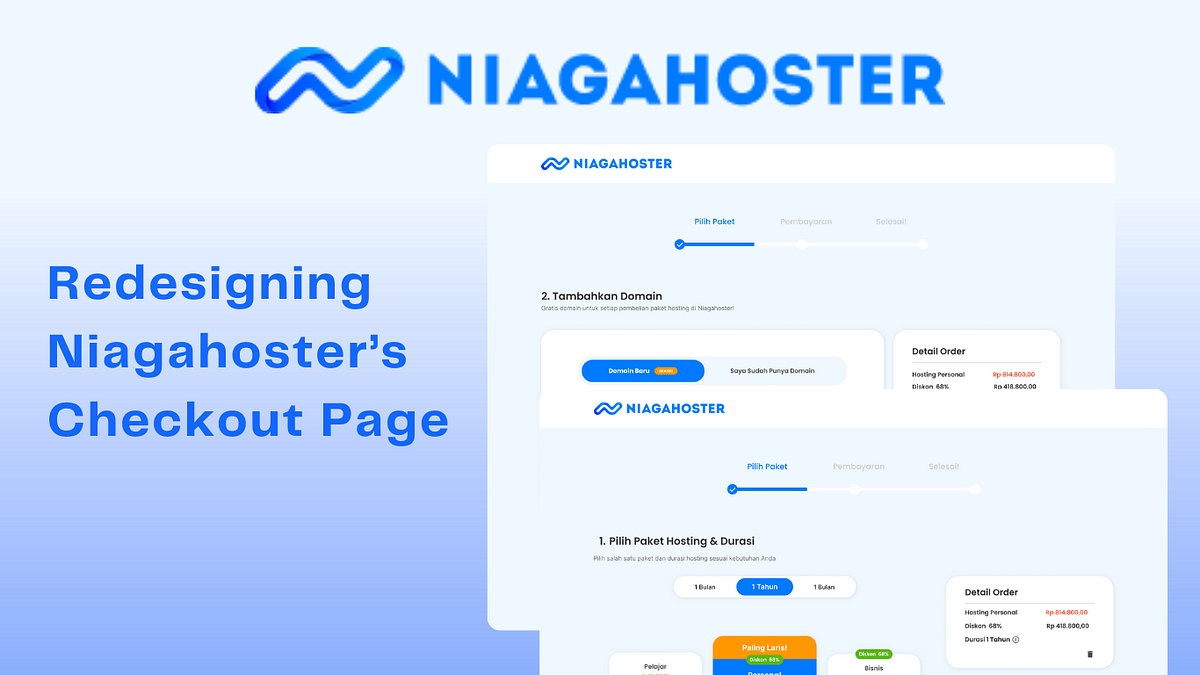 UI/UX Case Study: Redesigning Niagahoster’s Checkout Page | by Revina ...