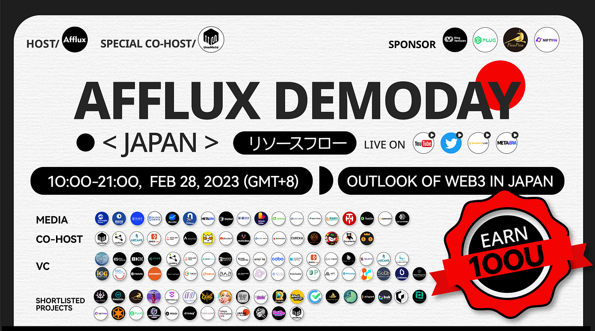 AFFLUX WITH NFT SERVICE PROVIDER UNEMETA TO HOST DEMO DAY IN JAPAN, ENVISIONING THE FUTURE OF ...