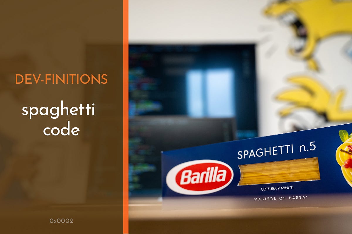 Spaghetti Code. Dev-finition no.2 | by Kaldi | Kaldi’s corner