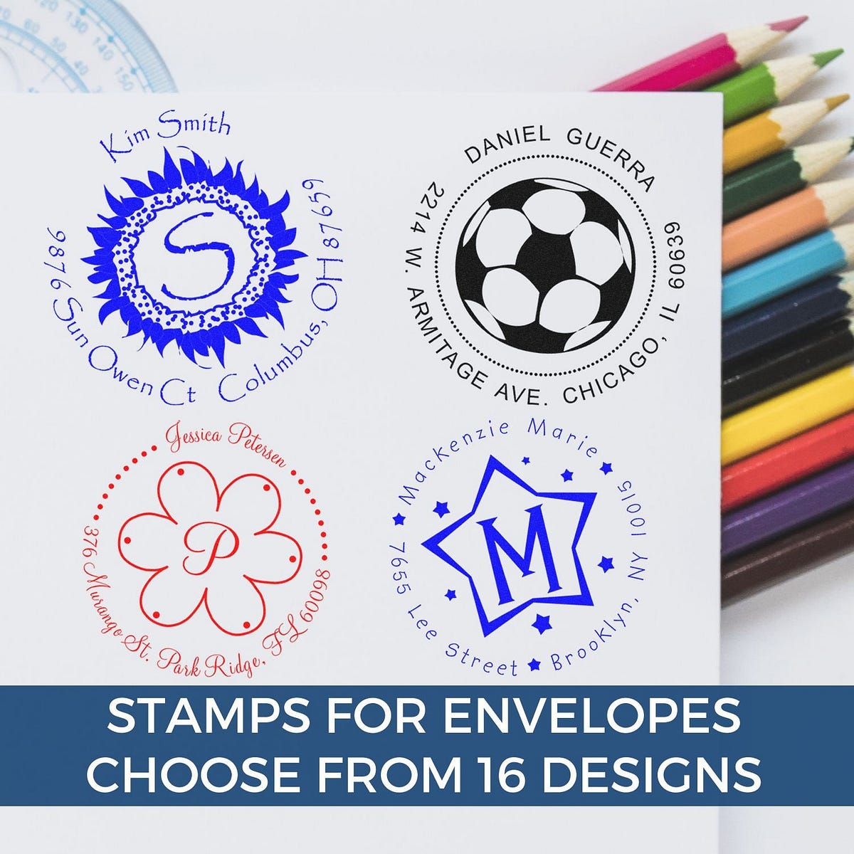 Personalized Home Address Stamp | Custom Address Stamp | by Acorn ...